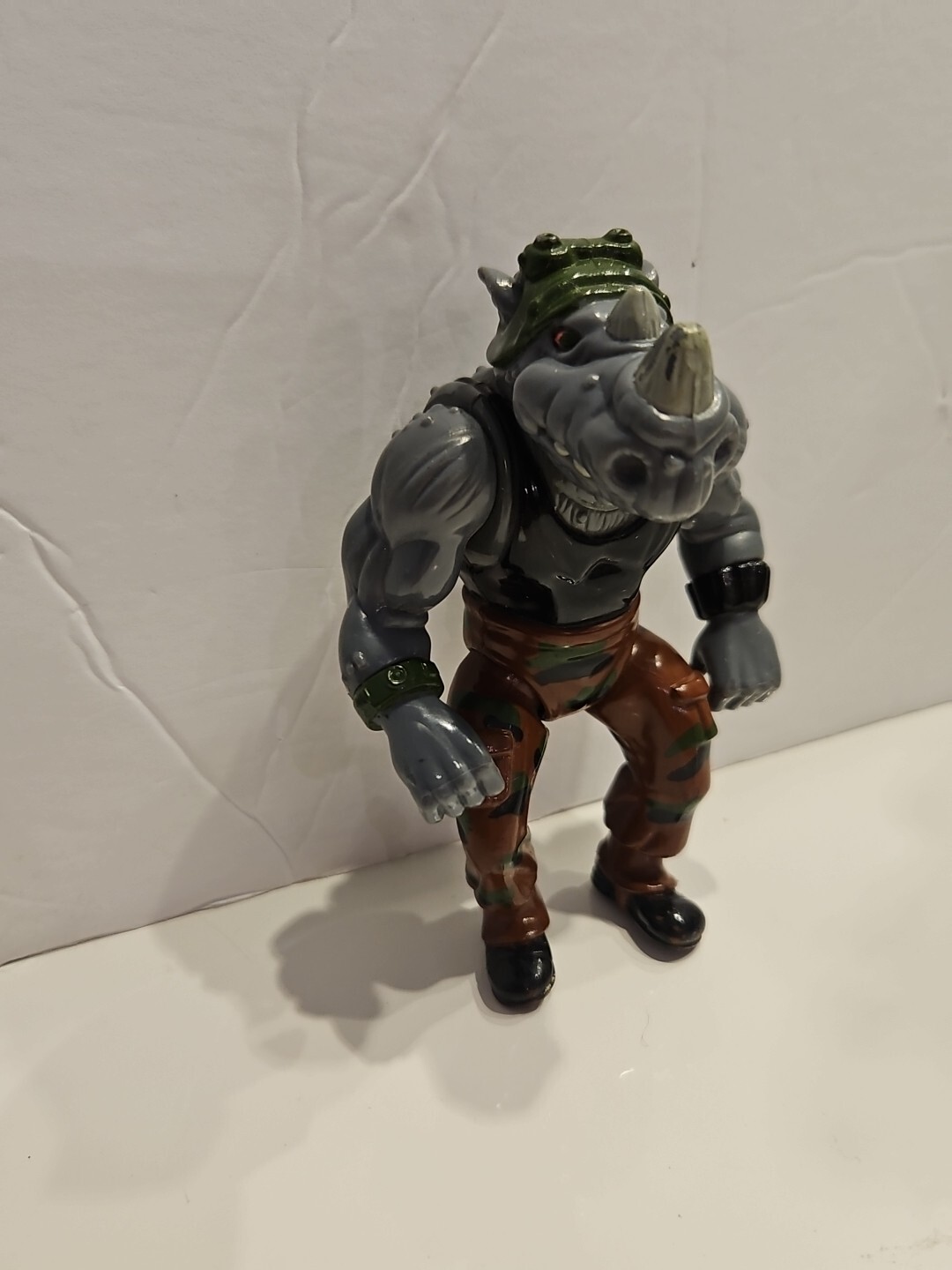 Teenage Mutant Ninja Turtles Rocksteady Rhino Posable 1988 Collectible ...