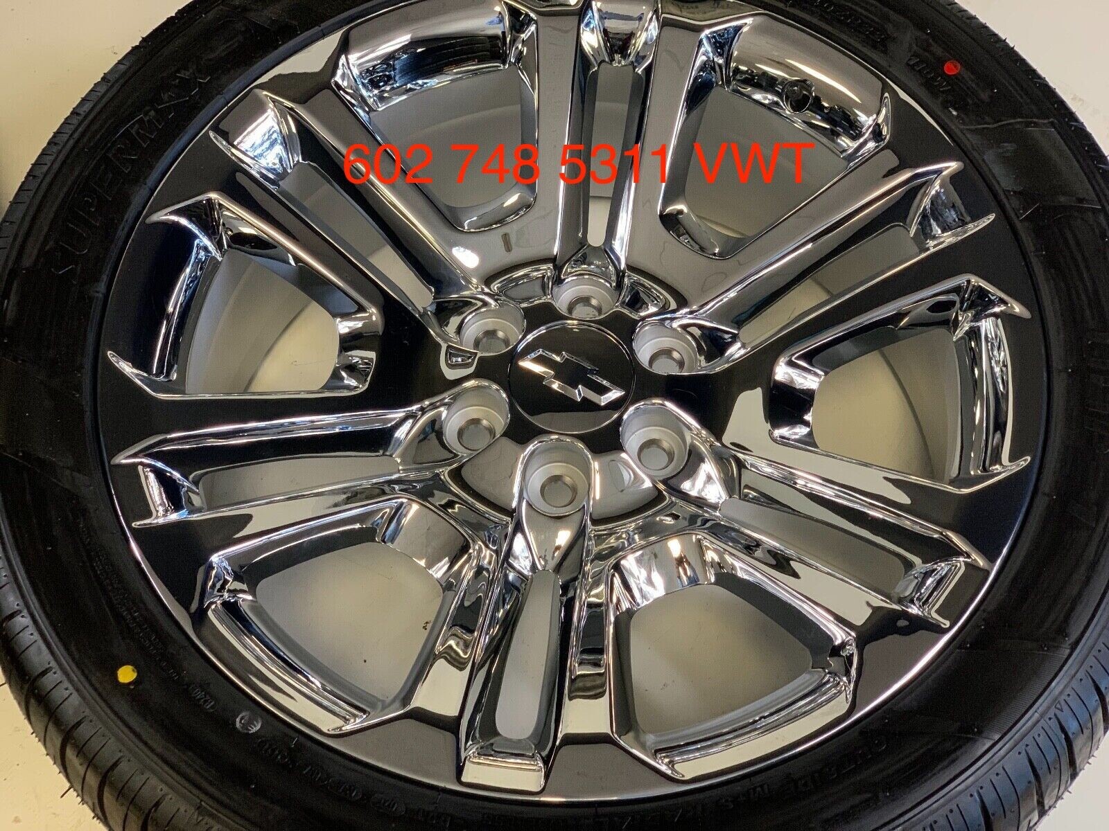 22" OEM FACTORY CHROME CADILLAC CHEVY SILVERADO GMC SIERRA WHEELS RIMS ...