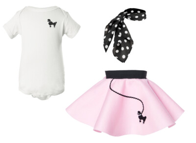 Hip Hop 50s Shop Baby/Infant 3 pc Poodle Skirt Outfit - Halloween ...