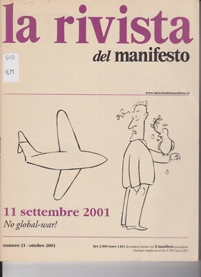 2001 10 The Vista Del Manifesto October 2001 N.21 No Global-War | eBay