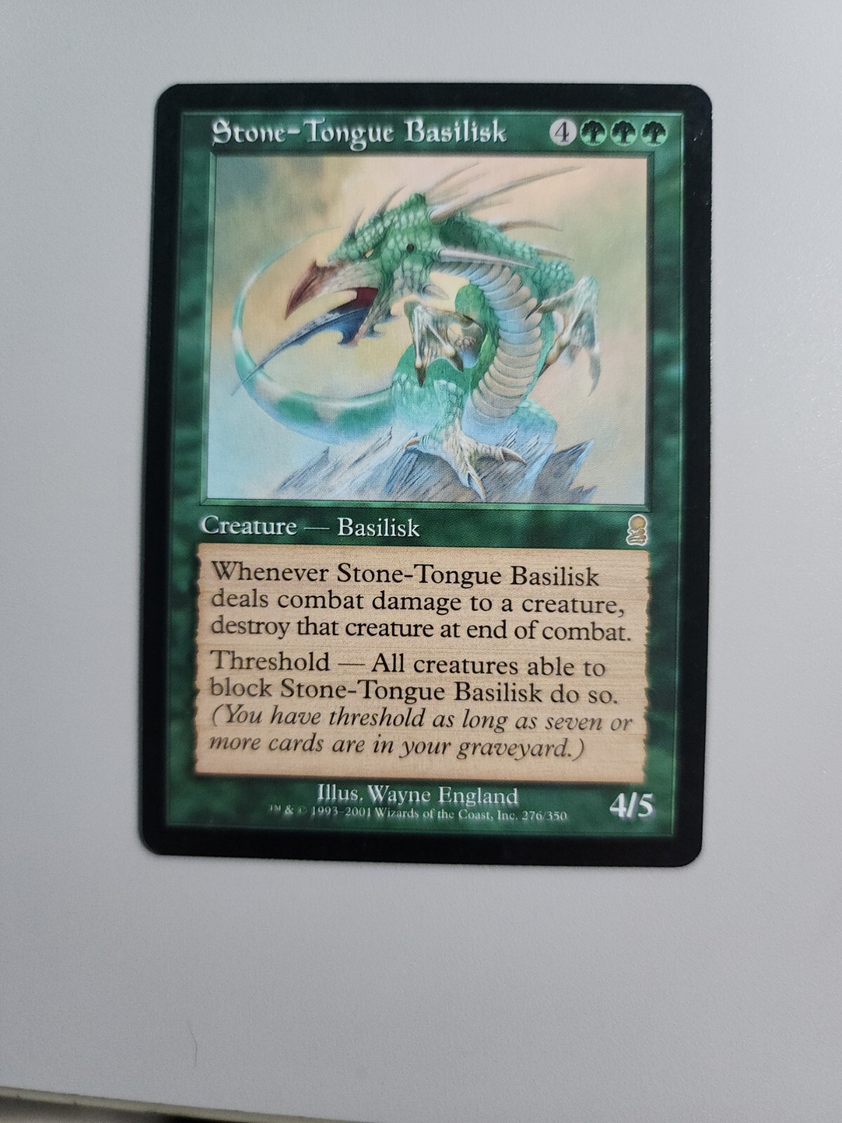 MTG Stone-Tongue Basilisk Odyssey 276/350 Regular Rare | eBay