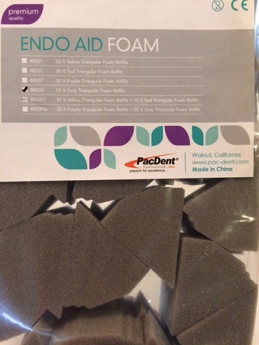 Dental Triangle Foam Endo Refill Gray 50pk 803G | eBay