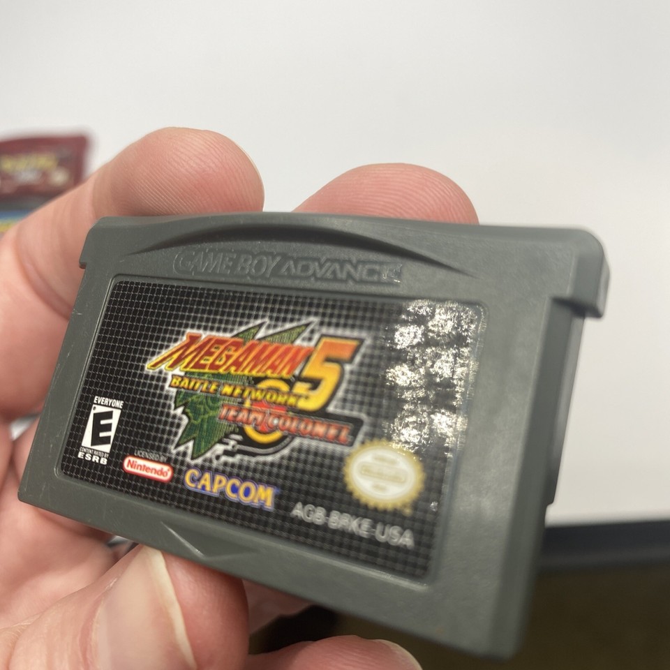 Megaman Battle Network 5 Team Colonel Game Boy Advance GBA SP - MINT ...