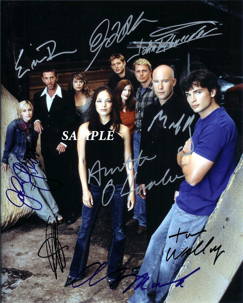 SMALLVILLE CAST REPRINT AUTOGRAPHED SIGNED 8X10 PICTURE PHOTO MAN CAVE ...