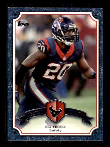 2013 Football Topps Ed Reed Houston Texans #LM-ER | eBay