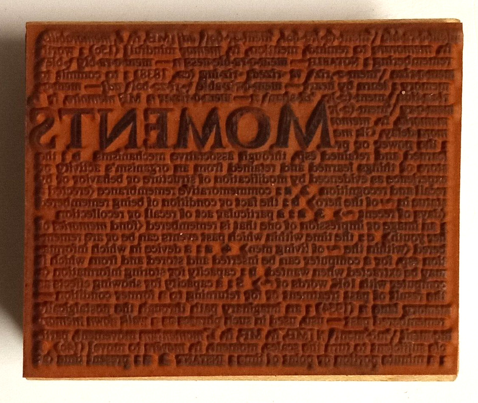 Wood Mount Craft Rubber Stamp Moments Background Definition Quote Used ...