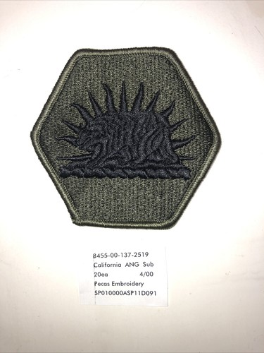 California National Guard Subdued U.S. Army Shoulder Patch Insignia | eBay