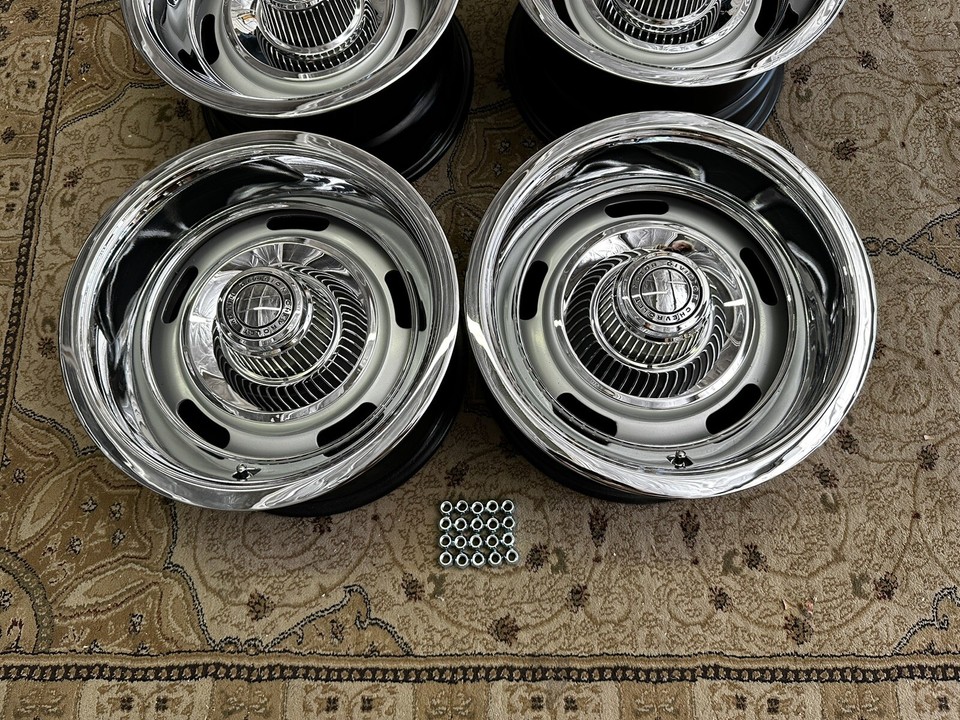 1969-82 Corvette AZ 15x8 OEM Rally Wheels Restored Mismatched Dates ...