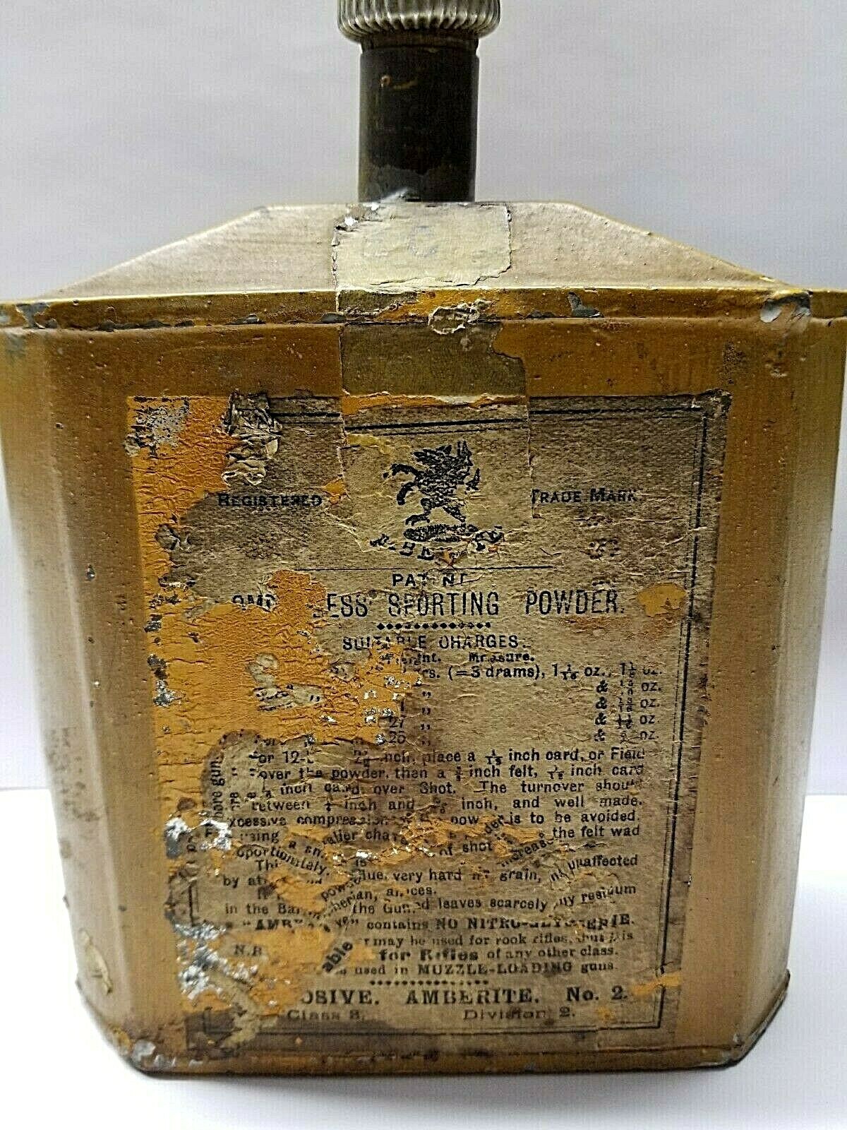 Curtis's & Harvey English AMBERITE Late (1800's) Smokeless Sporting Gun ...