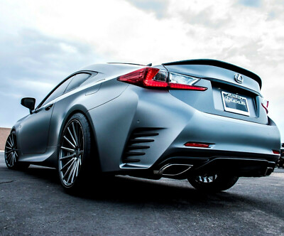 GLOSS Black Wing Splitter TRUNK Lip SPOILER for LEXUS RC 15 16 17 18 19 ...
