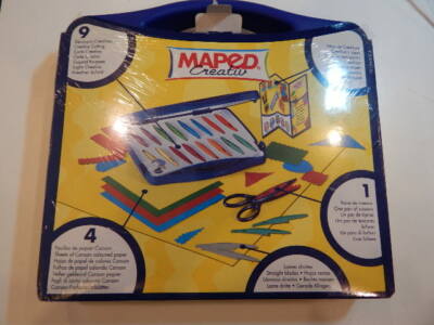 Kids Creative (Maped) kit., Early collage kit in a plastic tote. | eBay