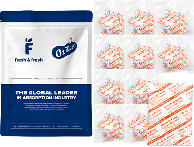 Fresh & Fresh (100 Packet) 500 CC Premium Oxygen Absorbers - (10 Bag of ...