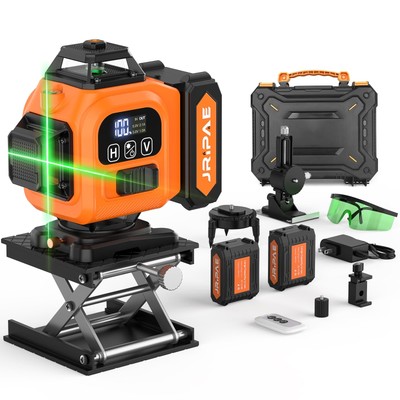 4D 16 Line Bright Green Laser Level, 360 Self Leveling Room Leveler DIY ...