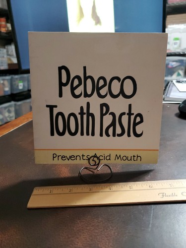 Vintage Country Store Pebeco Toothpaste Toothpaste Sign | eBay