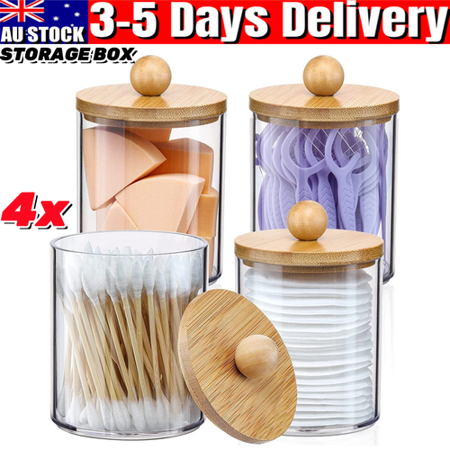 Makeup Cotton Pad Organizer Storage Box For CottonSwab Container with ...