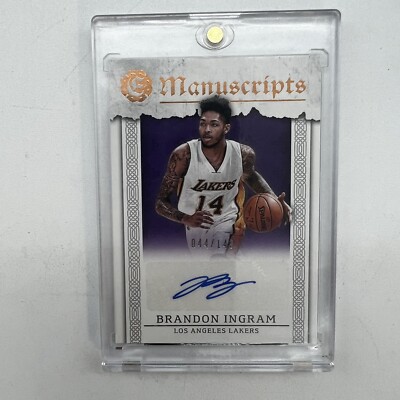 🔥 2016-17 Brandon Ingram Panini Excalibur Manuscripts Auto /149 ...