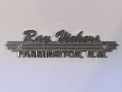 Vintage Ray Vickers Motors Farminton New Mexico Metal Dealer Badge ...