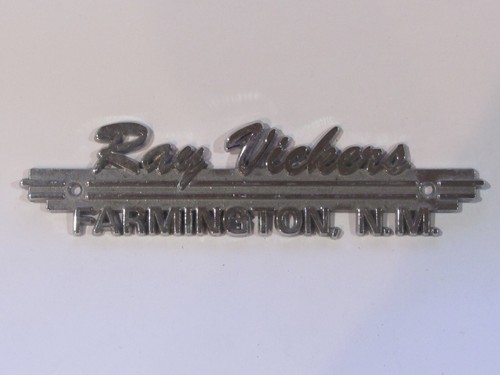 Vintage Ray Vickers Motors Farminton New Mexico Metal Dealer Badge ...