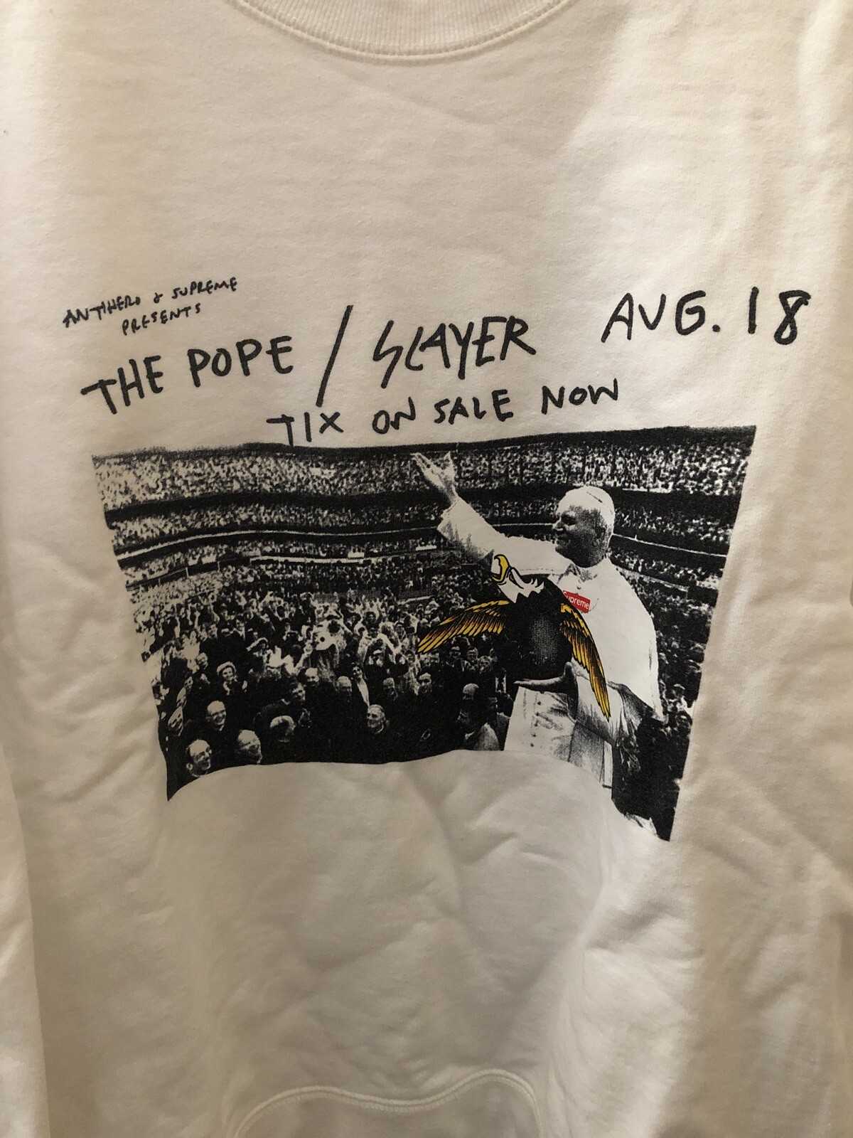 しておりま Supreme Supreme pope Antihero Crewneckの通販 by K's shop｜シュプリームならラクマ ...