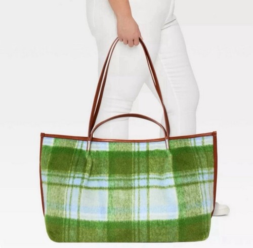 Universal Thread Green Plaid Craft Tote 196983142889| eBay