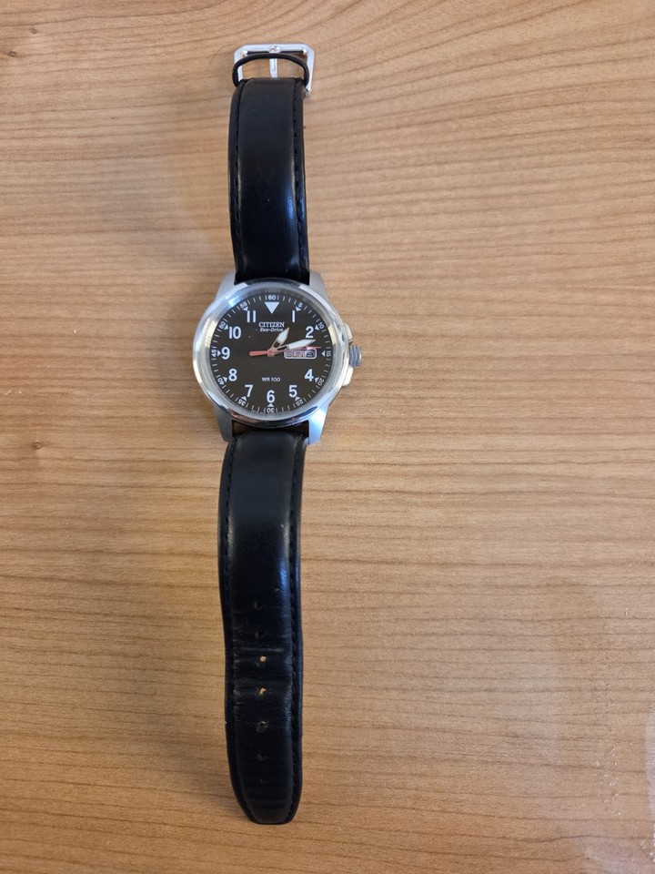 Citizen ECO drive Day Date Field Watch E101-S006507 | eBay UK