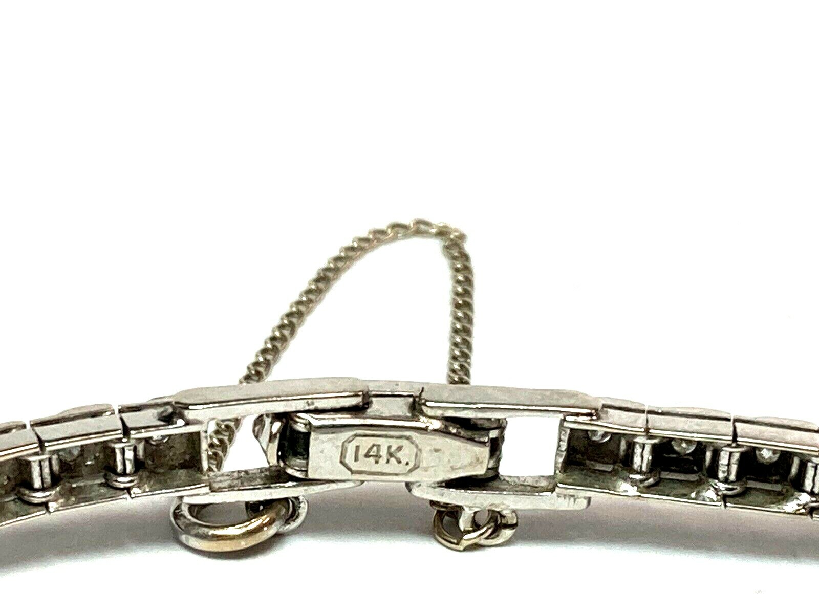 Eloga Solid 14k White Gold Art Deco Ladies Diamond Wrist Watch | eBay