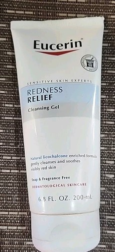 Eucerin Redness Relief Cleansing Gel Fragrance Free Sensitive Skin 6.8 ...