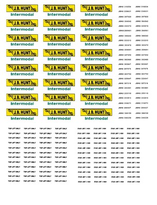HO Scale Container Decals. " JB Hunt " | eBay