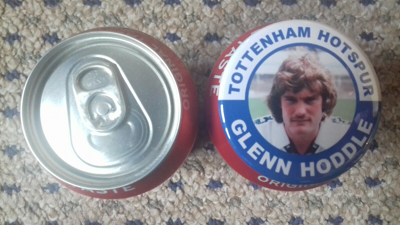GLENN HODDLE (A) TOTTENHAM HOTSPUR BADGE 55mm IN SIZE (SPURS) | eBay UK