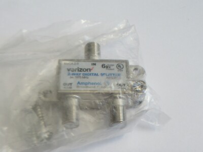 Verizon 2-Way Digital Splitter MoCA 2.0 54-1675 MHz Amphenol Broadband ...