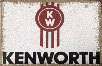 KENWORTH TRUCKS Garage Rustic Vintage Metal Tin Signs Man Cave Shed Bar ...