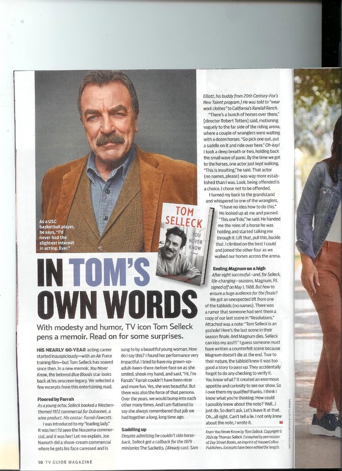 TV Guide 5/13/24-Young Sheldon Goodbye/Tom Selleck/New! | eBay