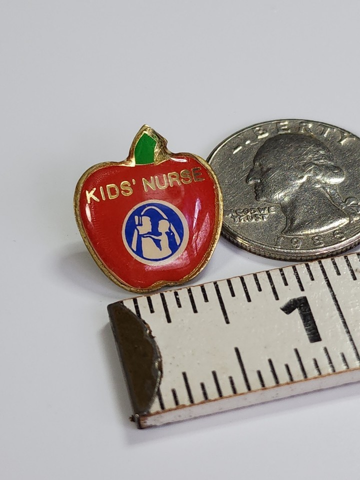Kids Nurse Apple Lapel Pin Small Size | eBay