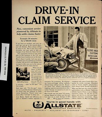 1960 Allstate Insurance Co You're in Good Hands Vintage Print Ad 4790 ...