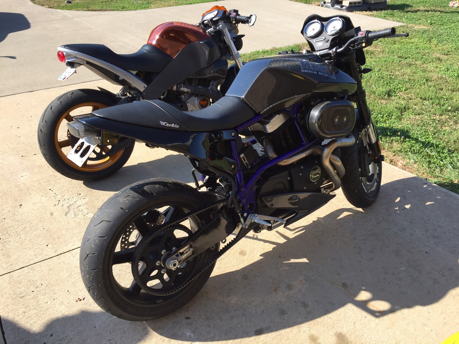 Buell XB Rear Wheel Conversion Spacers S1 M2 X1 S3 S2 S1W Erik EBR Tube ...
