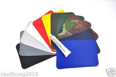 2pcs Yellow PVC+Glue Hypalon Patch Inflatable Boat Raft Repair Material ...