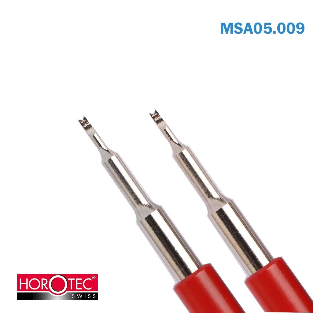 HOROTEC® Hand Levers MSA05.009, L105mm, Tips Width 1mm, 2x MSA70.004 ...