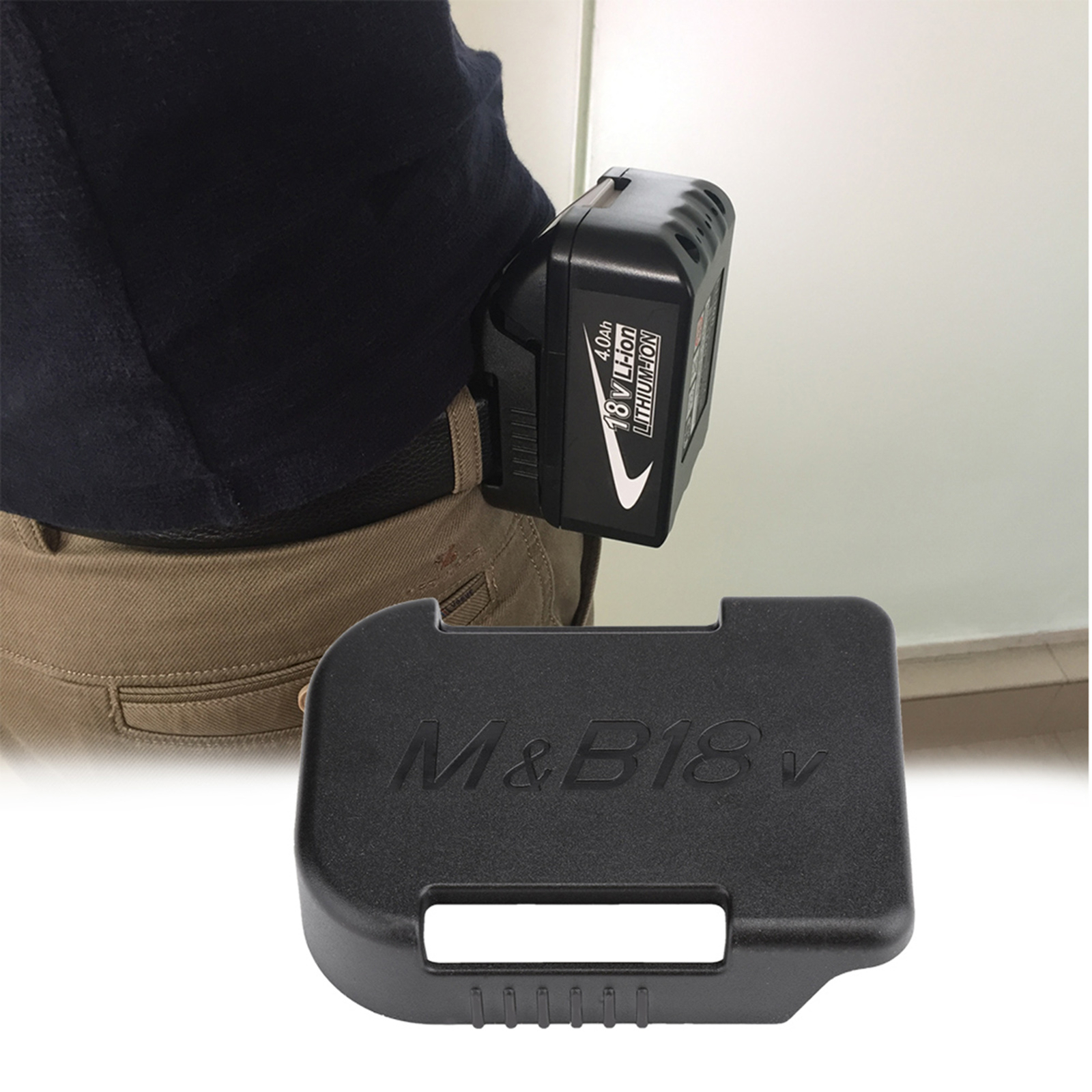 5PCS Strong Black Battery Holder Tool Battery Mounts For / 18V Hot | eBay