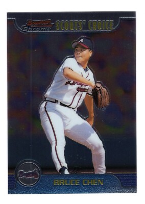 1999 BOWMAN CHROME SCOUTS' CHOICE BRUCE CHEN INSERT CARD #SC7 **NM-MT ...