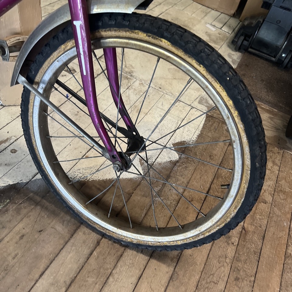Vimtage Western Flyer Deep Purple Sparkle Buzz Bike Banana Seat Muscle ...