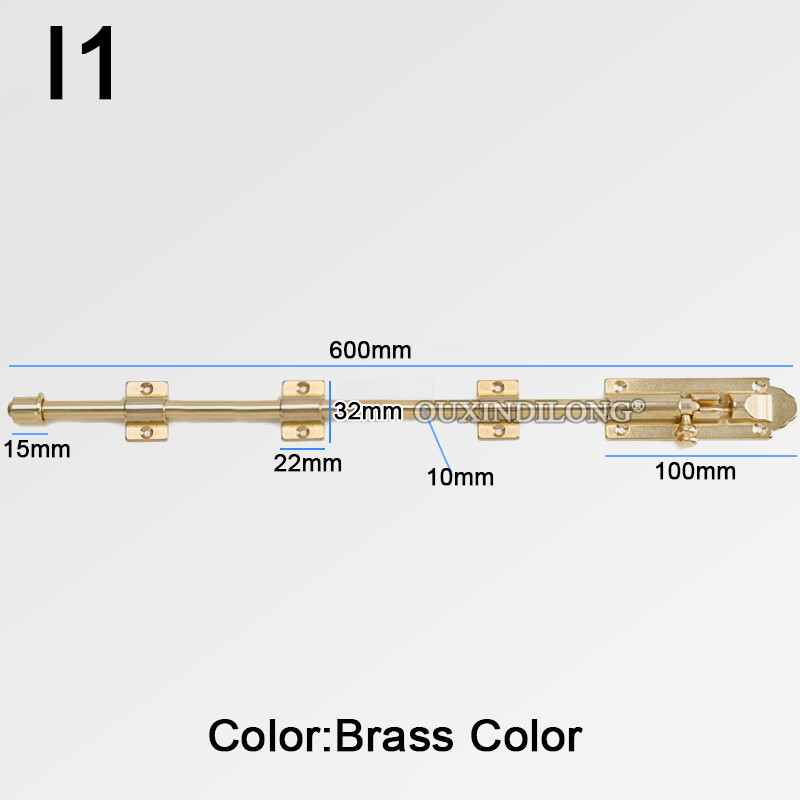 2PCS Solid Brass Slide Bolts Door Latch Lock with Bolts and Catch ...