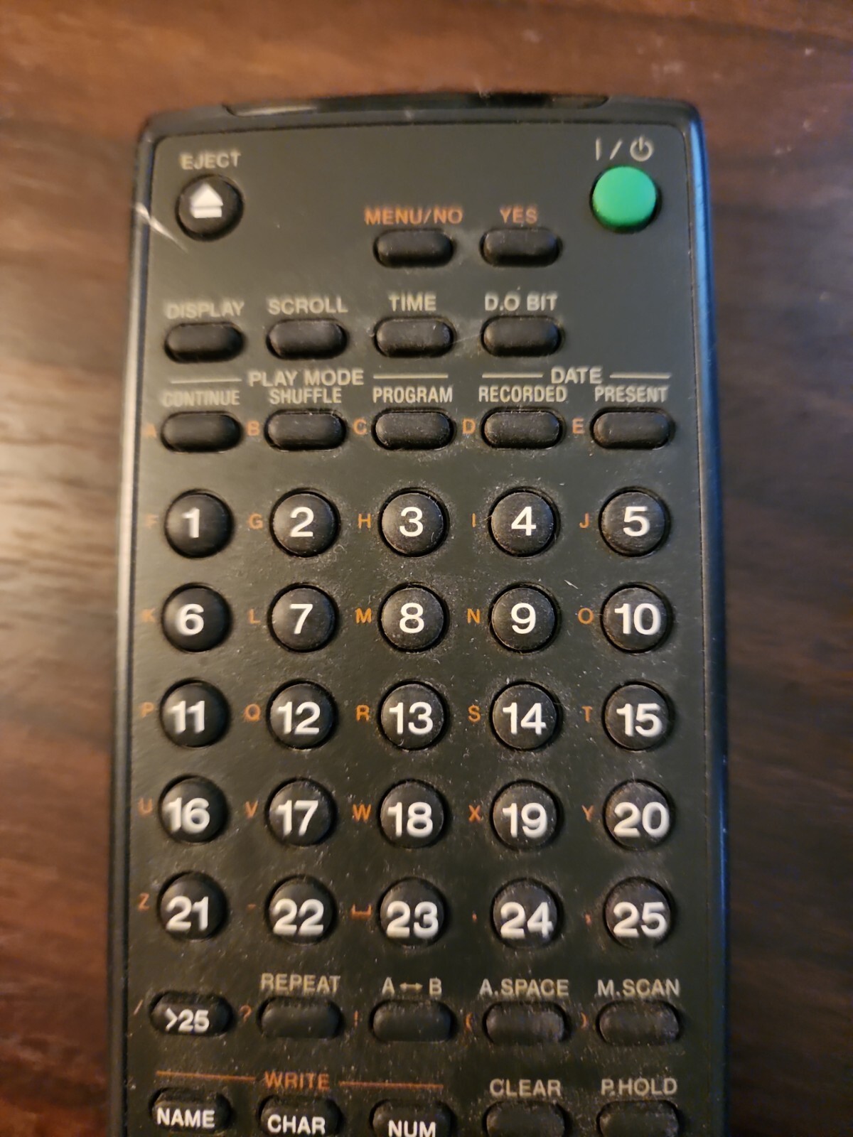 GENUINE ORIGINAL SONY RM-D17M MINIDISC DECK GENUINE REMOTE (MDS-JB920 ...