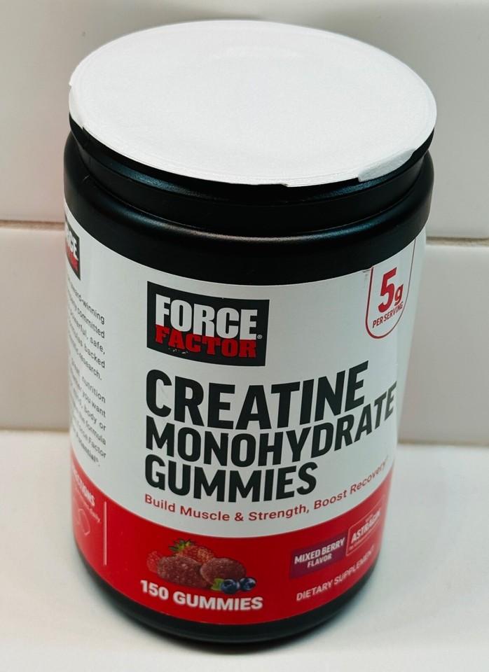 New Force Factor Creatine Gummies Creatine Monohydrate for Muscle Gain ...