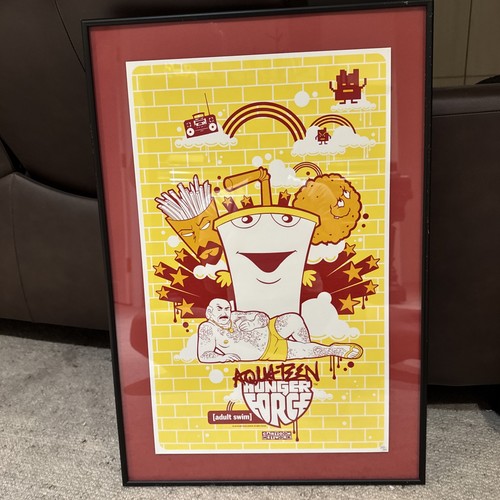 Rare Framed ATHF Aqua Teen Hunger Force Poster Screen Printing 262/300 ...