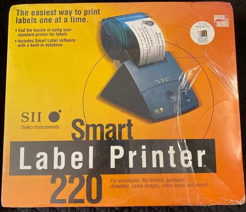 NEW Vintage SEIKO Instruments SII SMART THERMAL LABEL PRINTER SLP-220 ...