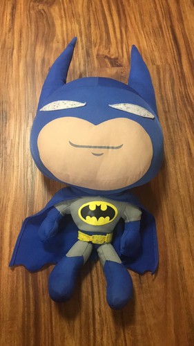 DC COMICS Toy BATMAN CARICATURE Medium Size Stuffed Plush Doll Blue ...