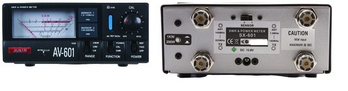 AVAIR AV 601 HF VHF UHF SWR POWER METER HF VHF UHF 5W, 20W, 200W, 400W ...