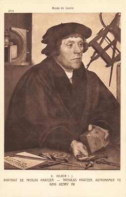 Postcard Art Hans Holbein the Younger Portrait Nicholas Kratzer ...