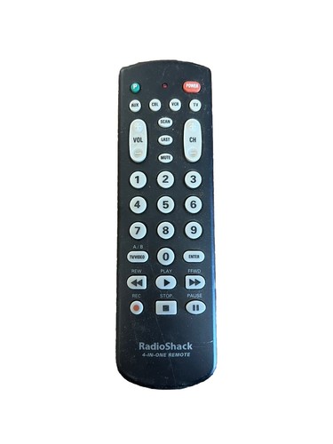Vtg Genuine Radio Shack 4-In-1 Universal CBL VCR TV Remote Control ...