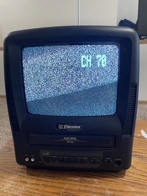 Emerson TV-VCR CRT Combo AC/DC 9 inch Color VHS HQ EWC0903 Gaming TV ...